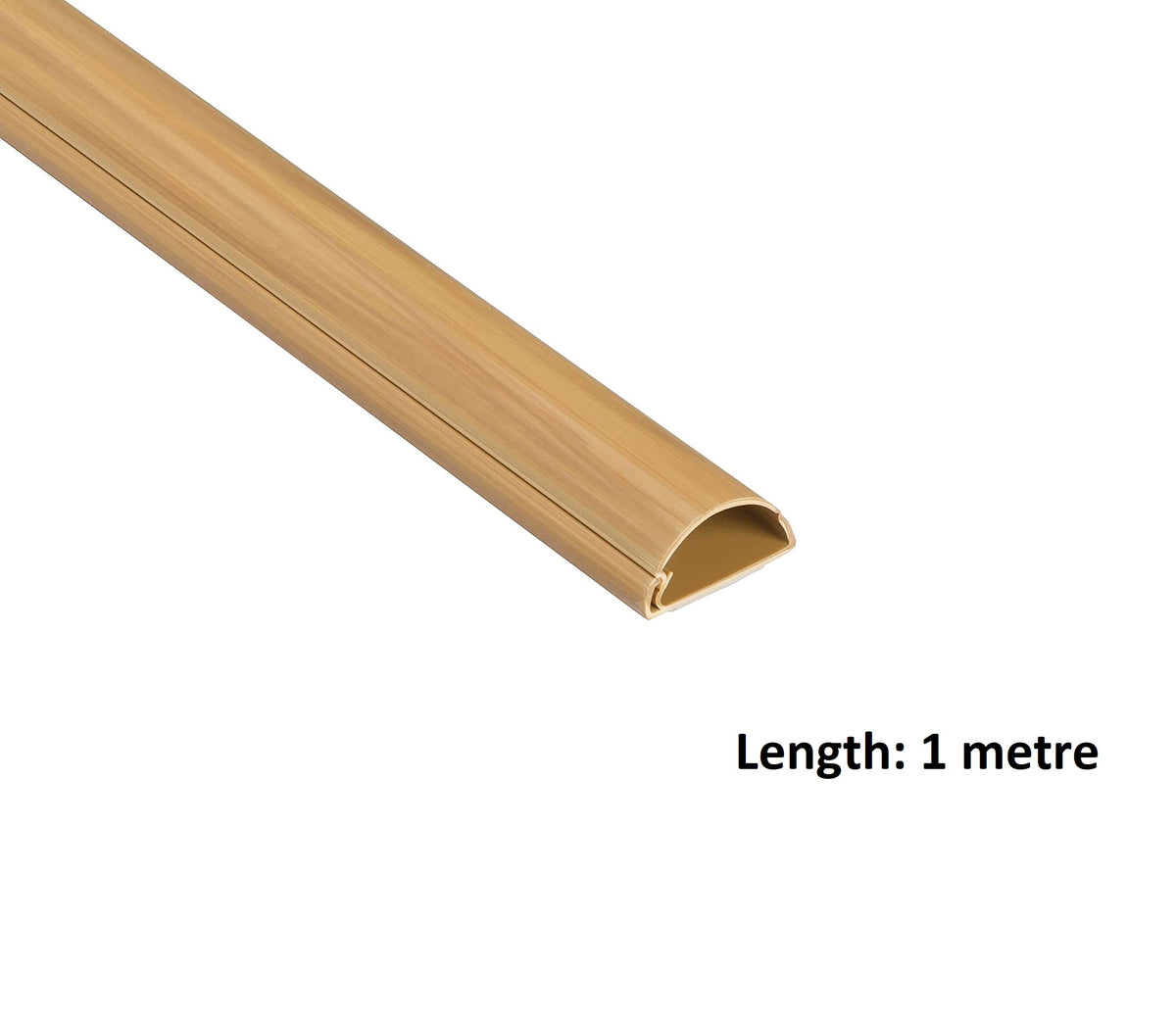 D-Line 30mm x 15mm Oak (Wood) Mini Trunking And Joints Cable Managemen ...