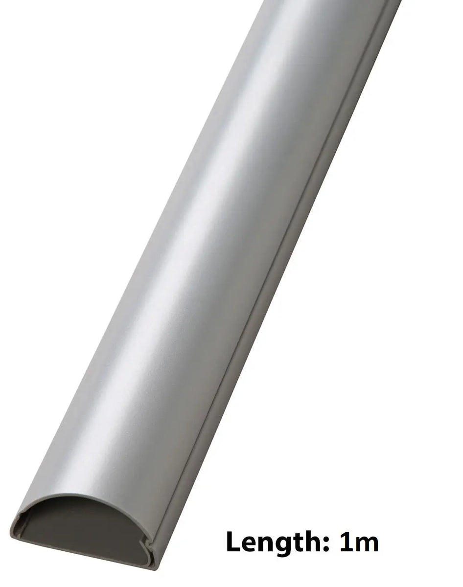 D-Line 30mm x 15mm Aluminium (Silver) Mini Trunking And Joints Cable M ...