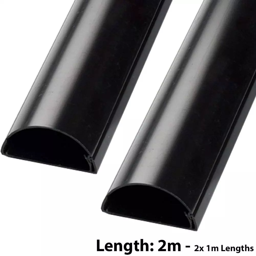 D-Line 30mm x 15mm Black Mini Trunking And Joints Cable Management – MZ ...